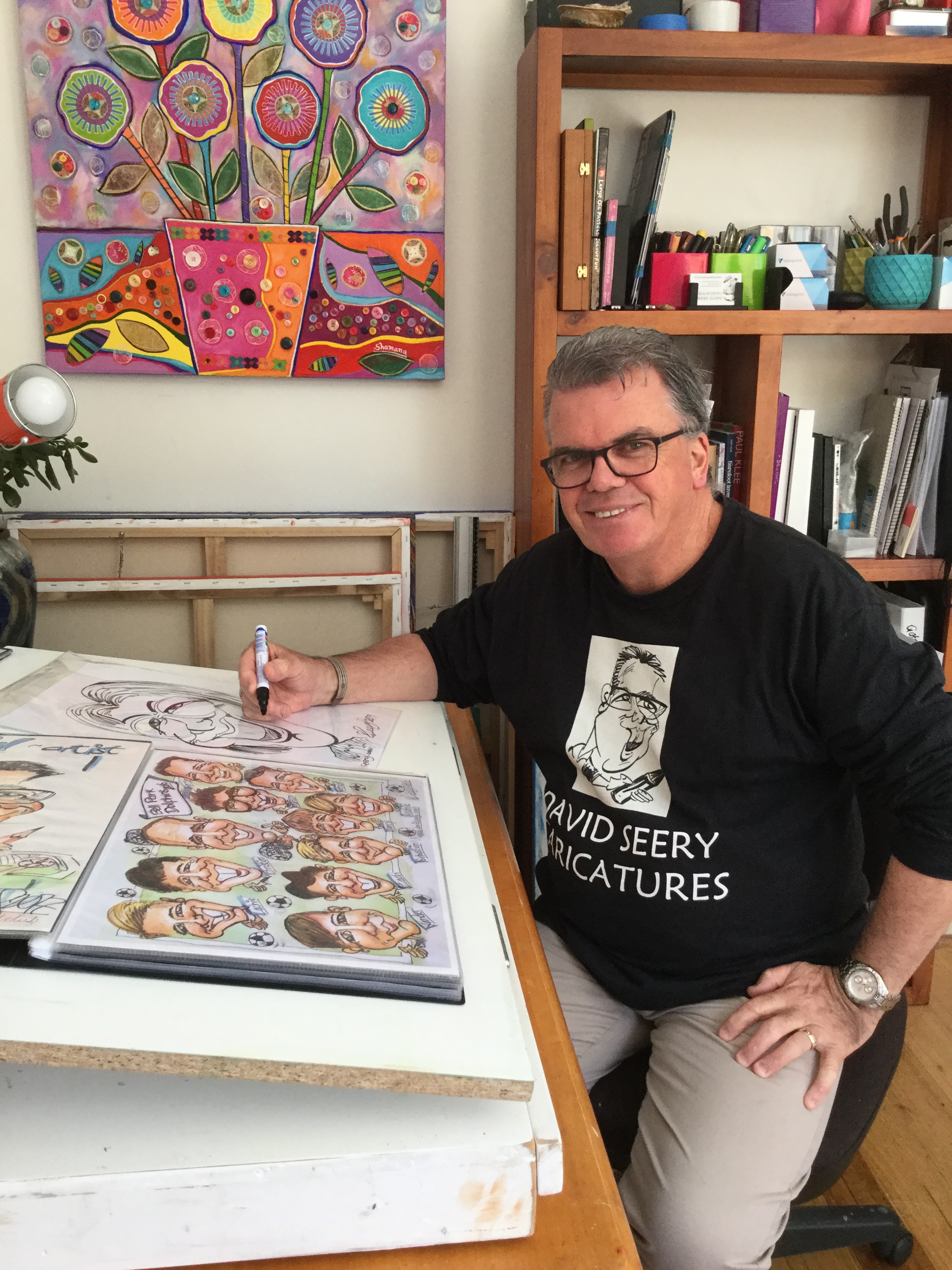 Caricature Artist, David Seery. – HuG