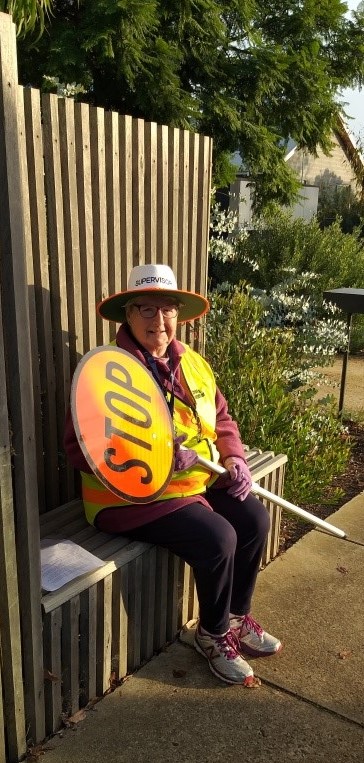 Glenys Smith, School Crossing Supervisor. – HuG